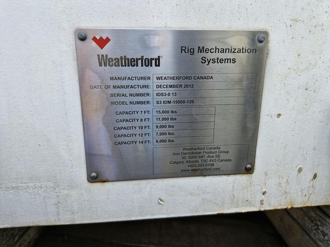 Weatherford Iron Derrickman® S3 – SEASTx